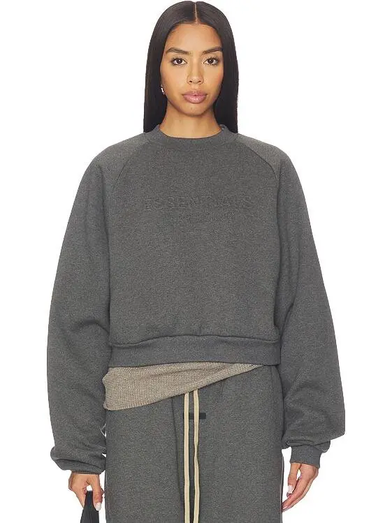 Fear Of God 90's Raglan Sweatshirt - Charcoal