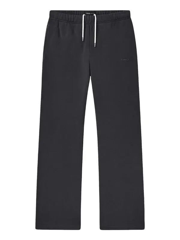PURPLE BRAND Fleece Flared Pant - Black