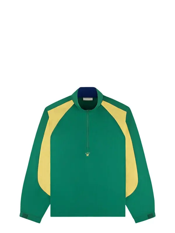 Aimé Leon Dore Crest Nylon Half-zip Pullover - Green