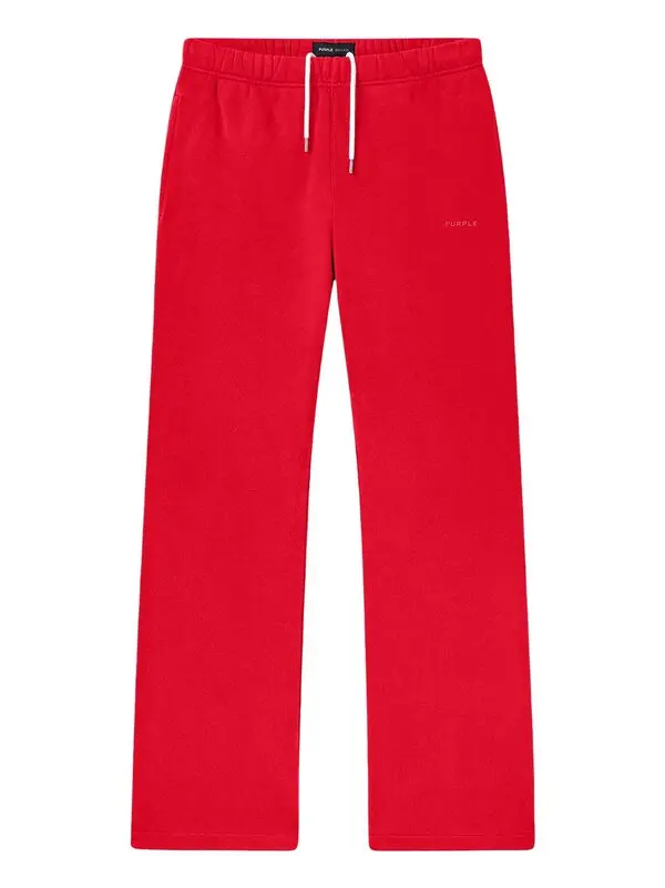 PURPLE BRAND Fleece Flared Pant - Red