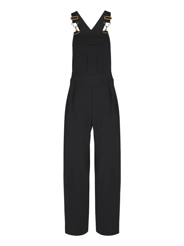 Balmain Wool Dungarees - Black