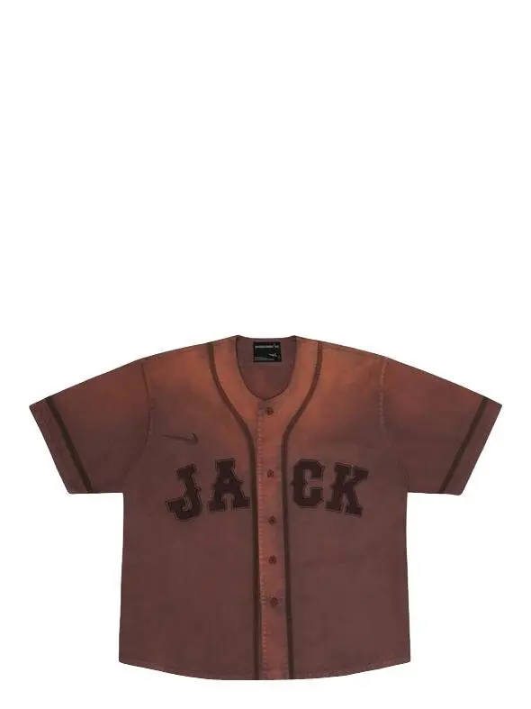 TRAVIS SCOTT Cactus Jack X Fragment X Nike Tokyo Jack Retro Baseball Jersey - Brown