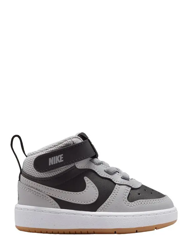 Nike Court Borough Mid 2 Sneakers - Black/white/gum Medium Brown