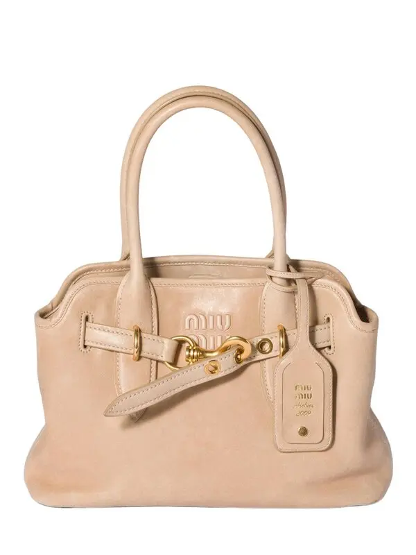 Miu Miu Aventure Nappa Leather Bag - Cord