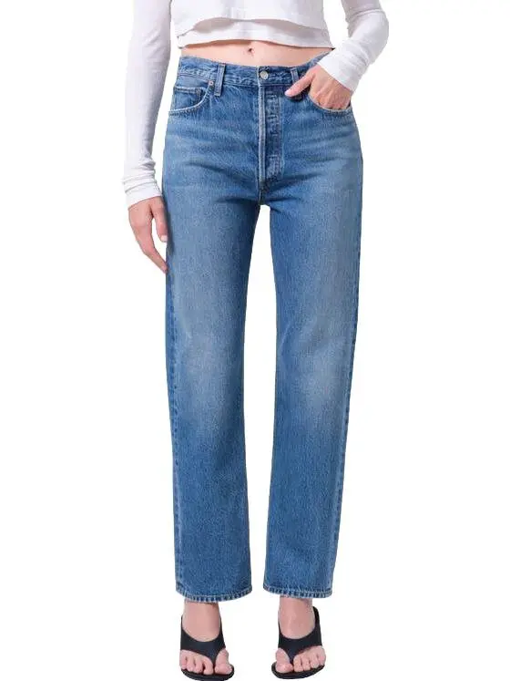 AGOLDE 90s Pinch High Waist Straight Leg Jeans - Circulate Ind
