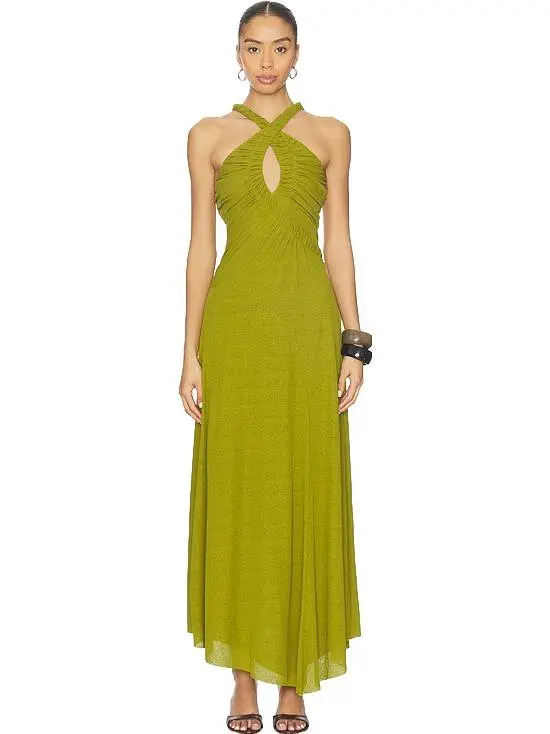 SOVERE / Alora Midi Dress - Verde