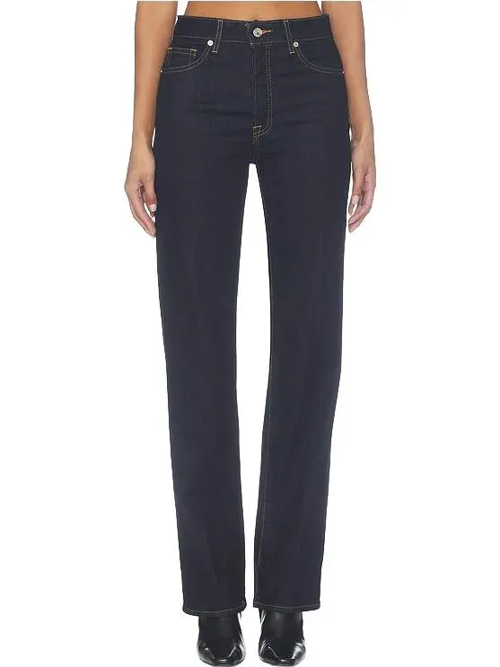 Good American Good True Straight Jeans - Rinse