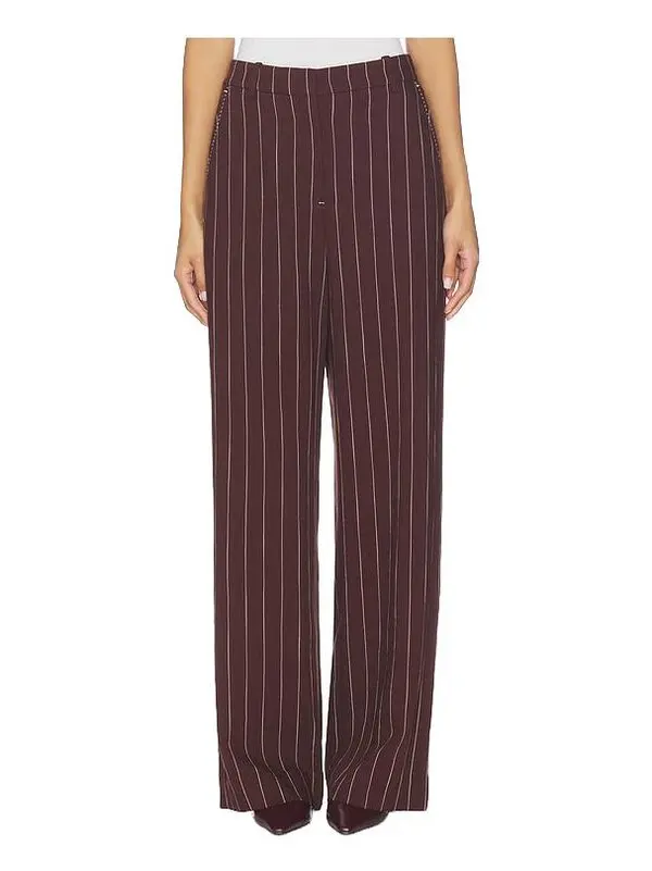 Simkhai Tavar Pants - Mahogany Stripe