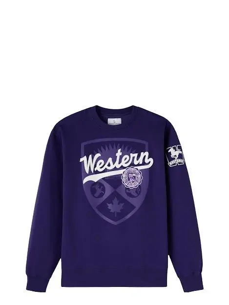 OVO X Western University Mustangs Crewneck Sweatshirt - Purple
