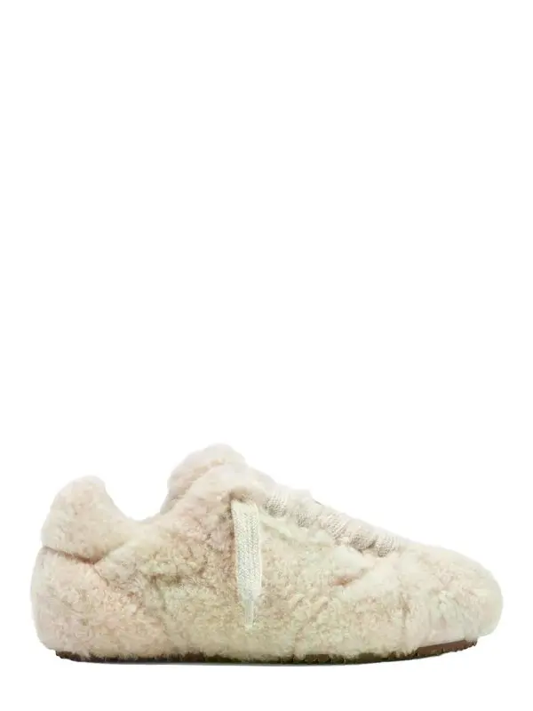 Axel Arigato Tact Shearling-effect Sneakers - Neutrals
