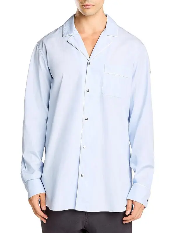Moncler Cotton Long Sleeve Shirt - Aqua