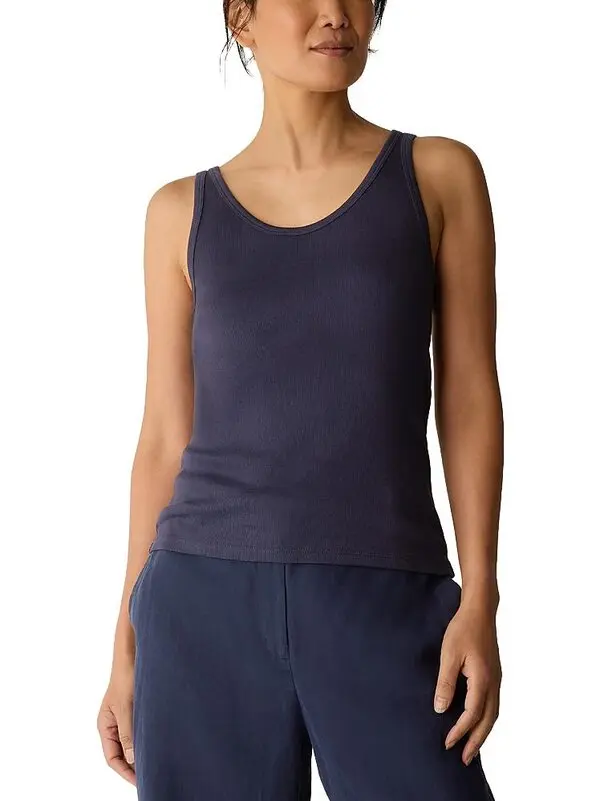 Eileen Fisher Scoop Neck Tank Top - Ink