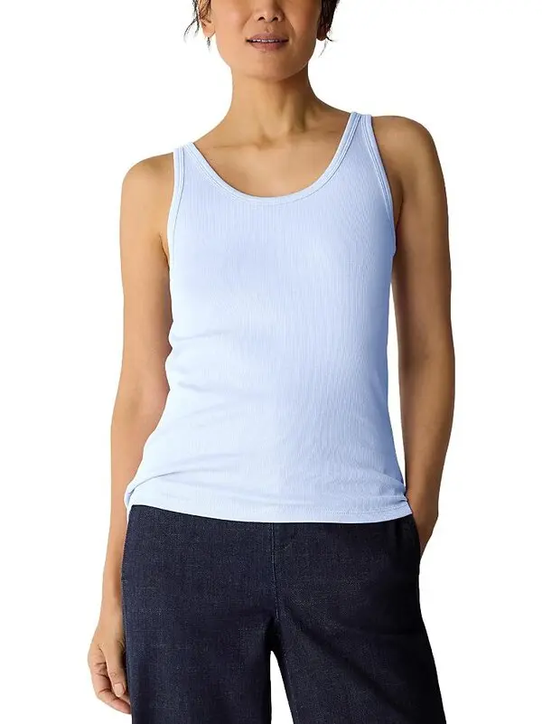 Eileen Fisher Slim Tank Top - Sky Light