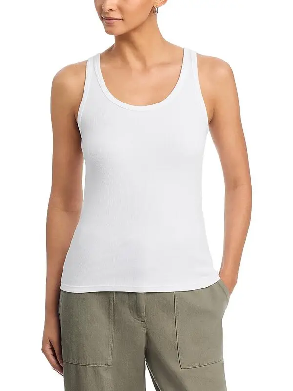 Eileen Fisher Scoop Neck Tank Top - White