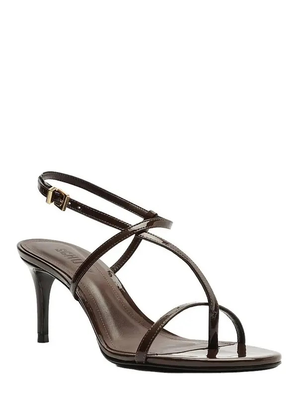 Schutz Azure Mid Heel Strappy Sandals - Maplewood