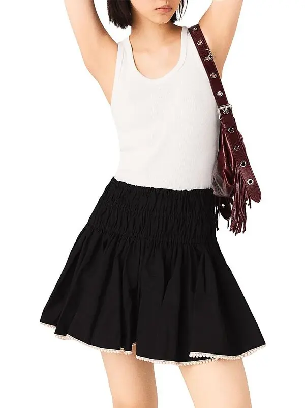 Maje Rib Knit Tank Top - White