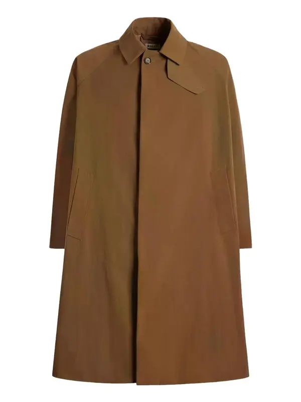 Bally Buttoned Trench Coat - Brown