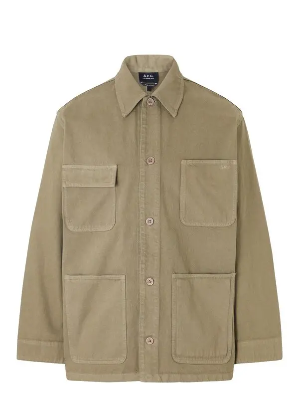 A.p.c. Denim Overshirt - Green