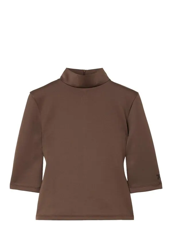 THE PARK Thea Pyratex® Recycled-jersey Top - Brown