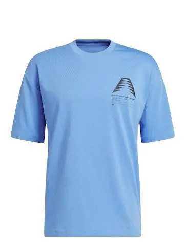 Adidas Ae Gfx Schematic T-shirt - Blue Fusion