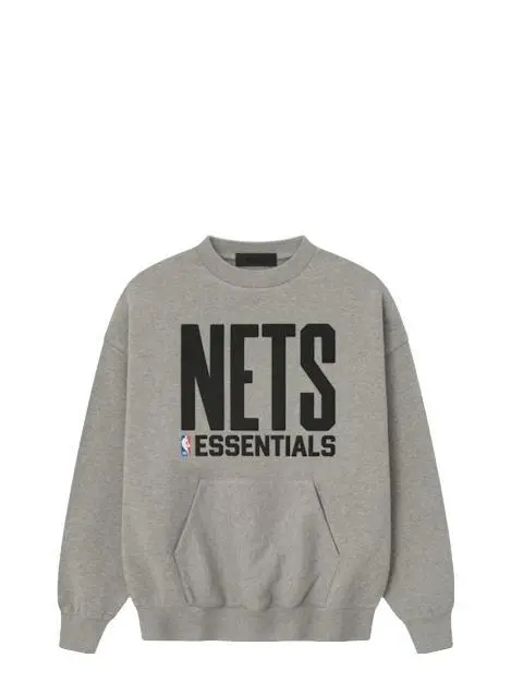 Fear Of God Essentials Nets Sport Crewneck Sweatshirt - Warm Heather