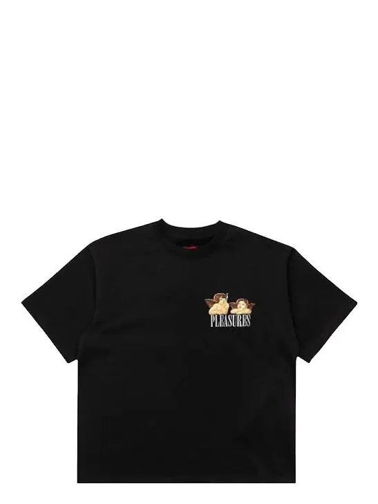 PLEASURES Dynamic Short Sleeve Crewneck - Black