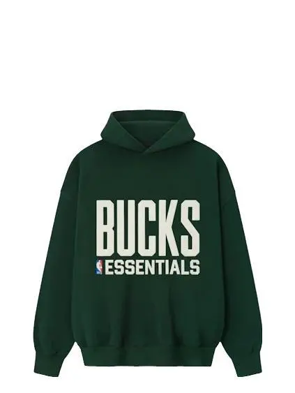 Fear Of God Essentials Bucks Sport Hoodie - Forest