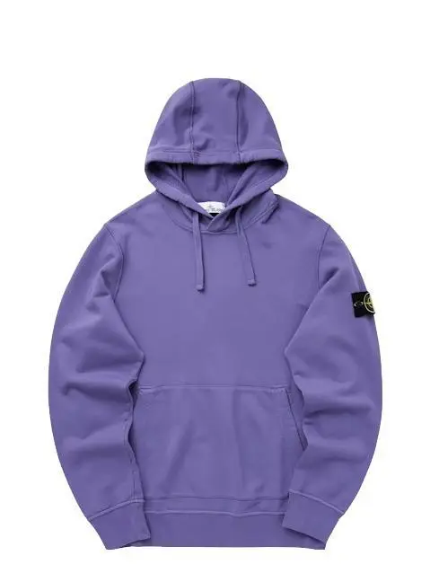 Stone Island Organic Cotton Fleece Hoodie 6100062 - Lavender