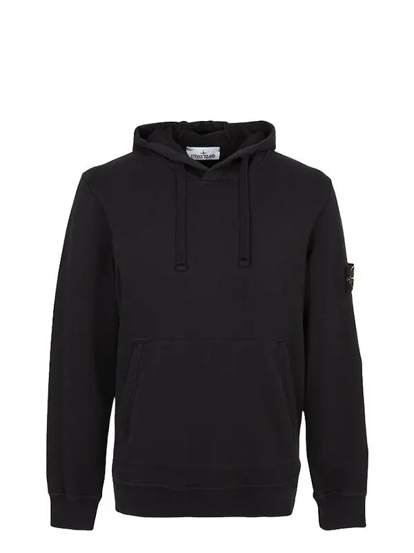 Stone Island Hooded Sweatshirt - Black
