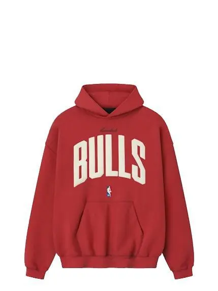 Fear Of God Essentials Bulls 90's Hoodie - Red