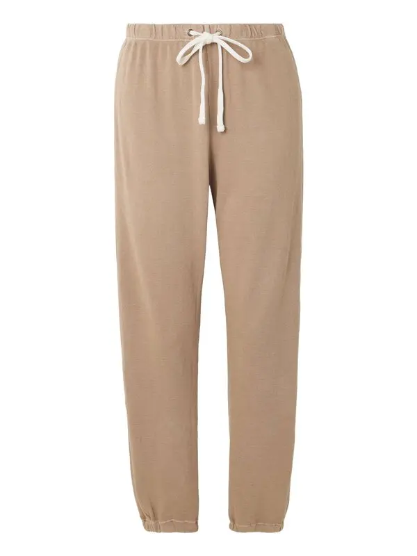JAMES PERSE Cotton Slim-fit Track Pants - Light Brown