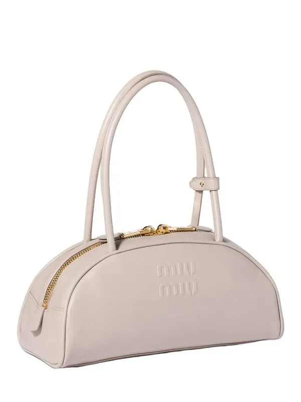 Miu Miu Beau Leather Bag - Pumice Stone