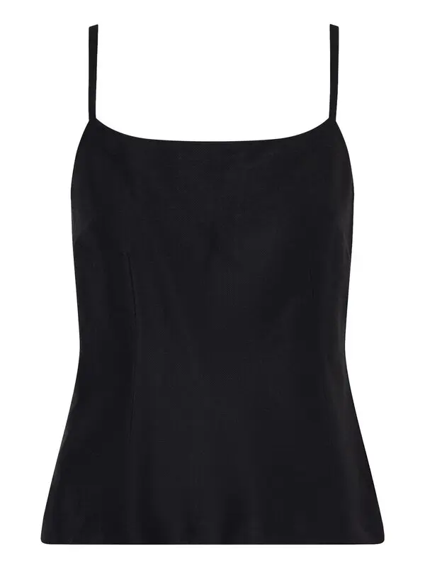 Brunello Cucinelli Woven Camisole - Black