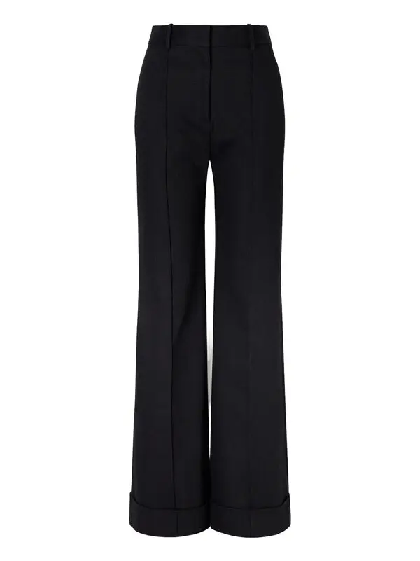 Adam Lippes Deeda High-rise Flared Jeans - Black