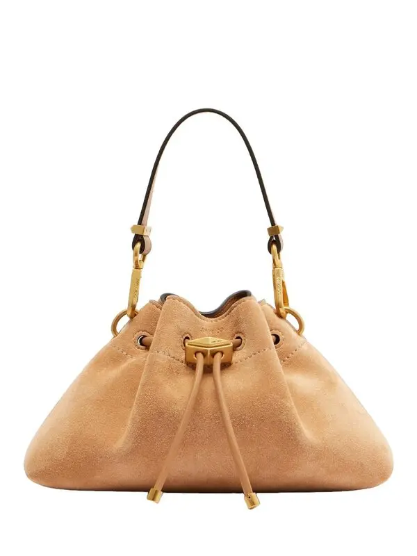 JIMMY CHOO Small Suede Tote Bag - Beige