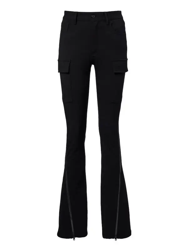 Acne Studios Cotton Blend Cargo Leggings - Black