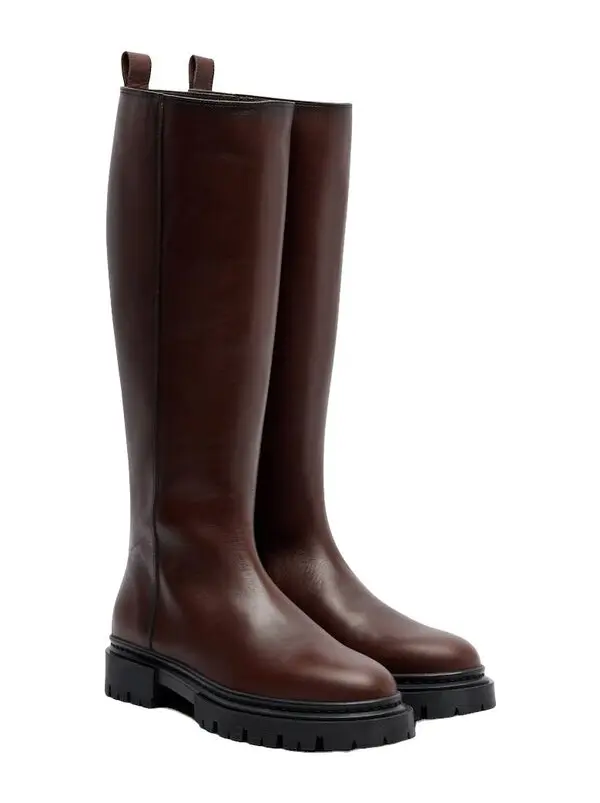 Staud Henry Leather Knee-high Boots - Brown