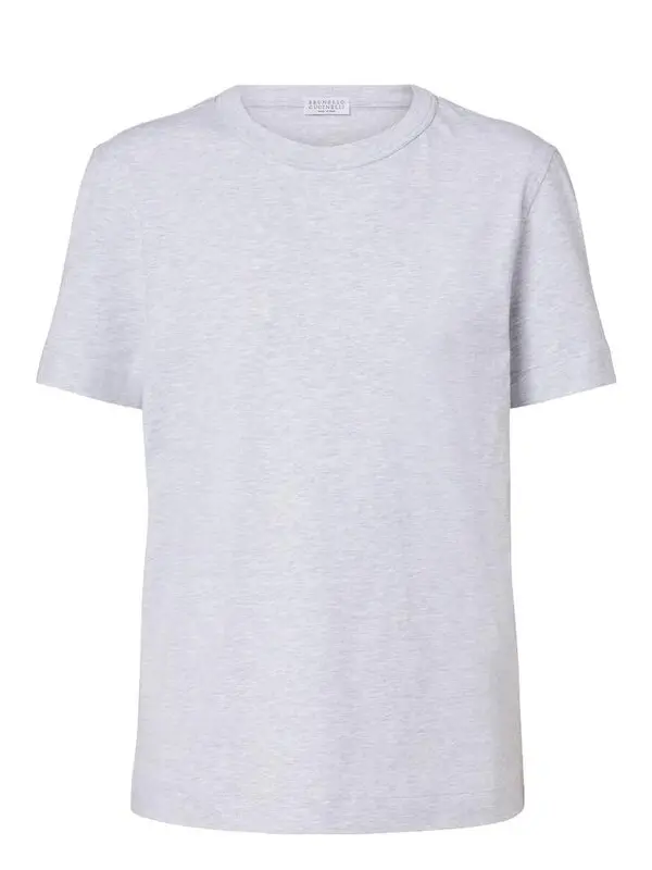 Brunello Cucinelli Cotton Jersey T-shirt - Grey