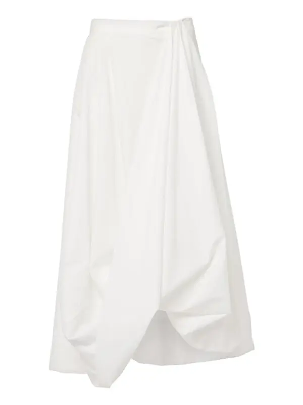 Brunello Cucinelli Cotton-blend Maxi Skirt - Neutrals