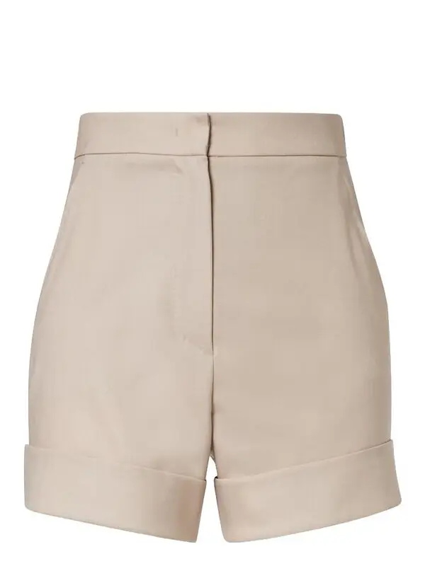 Max Mara Wool, Mohair, And Silk Shorts - Beige