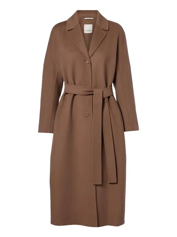 Max Mara Dama Virgin Wool Coat - Brown