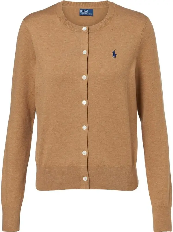 Polo Ralph Lauren Cotton-blend Cardigan - Beige