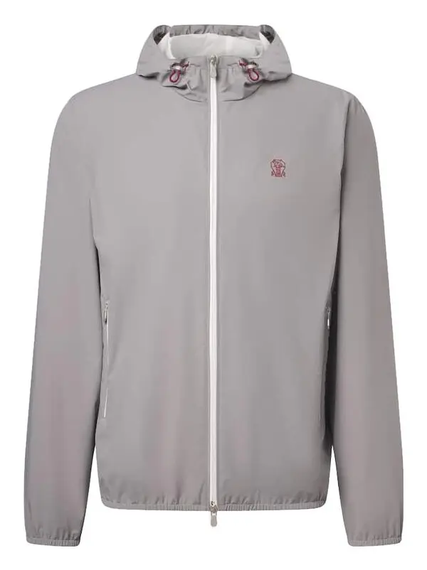Brunello Cucinelli Logo Jacket - Grey