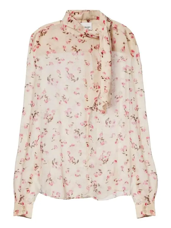 MARANT ETOILE Floral Blouse - Beige