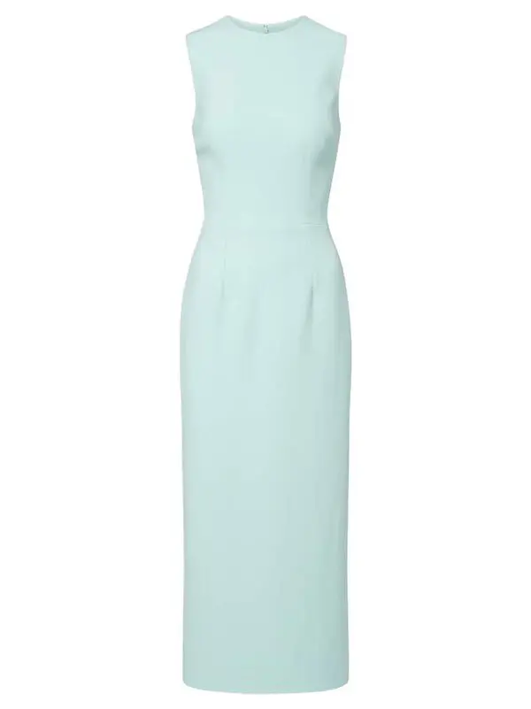 Safiyaa Jodi Crêpe Midi Dress - Blue