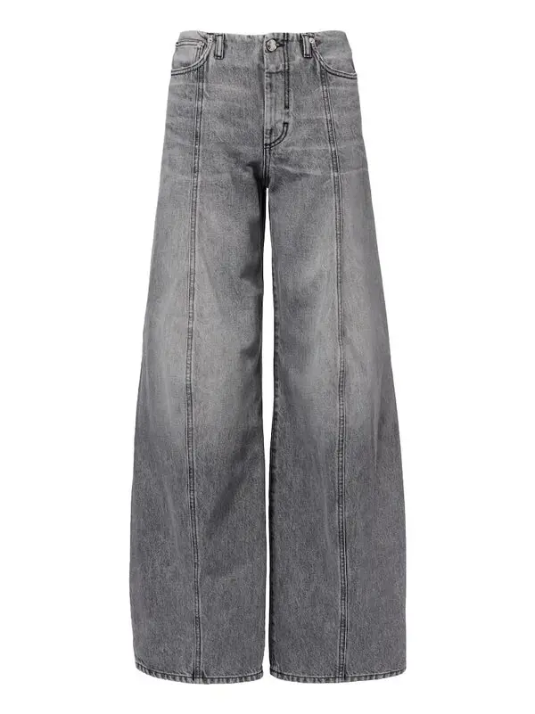 Sportmax Carezza Wide-leg Jeans - Grey