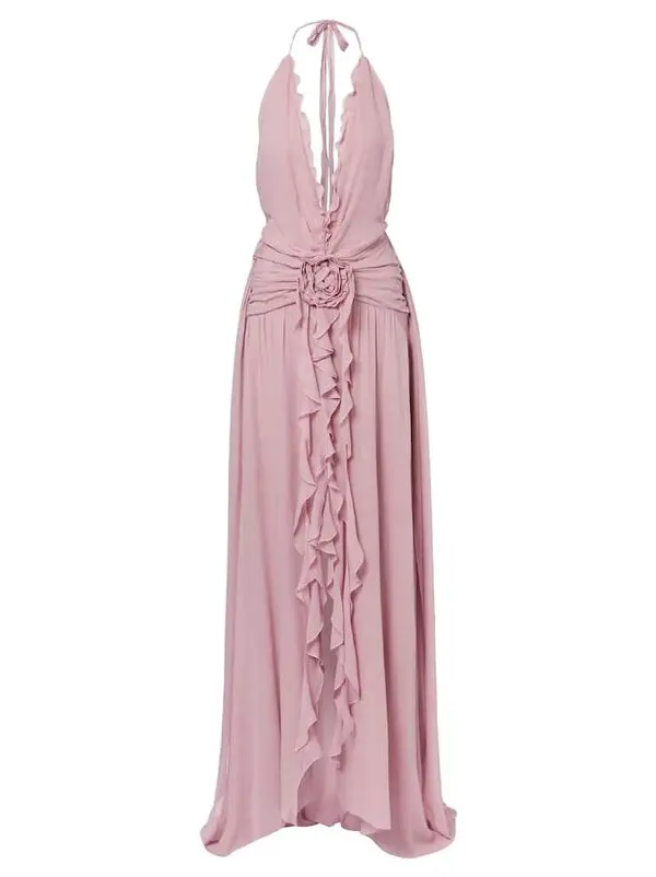 Blumarine Georgette Gown - Pink