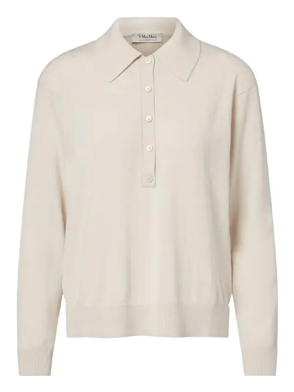 Max Mara Frisia Wool Polo Sweater - Beige