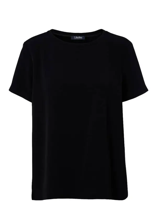 Max Mara Rebecca Satin T-shirt - Black
