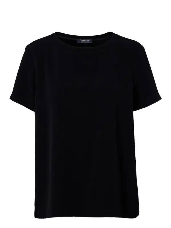 Max Mara Rebecca Satin T-shirt - Black